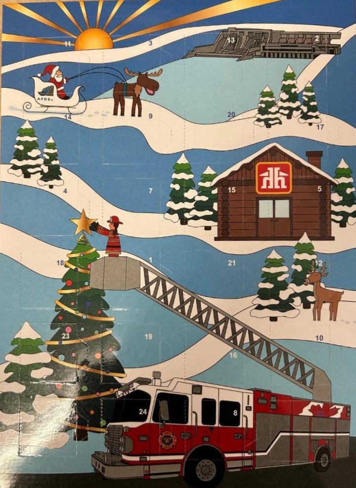 Advent calendars for FSJ Firefighters Charitable Society