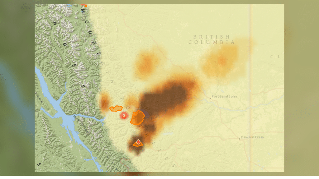 Air quality advisory continues in North Peace