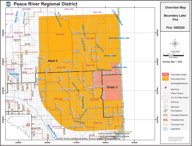 UPDATE: PRRD reduces evacuation area for Boundary Lake