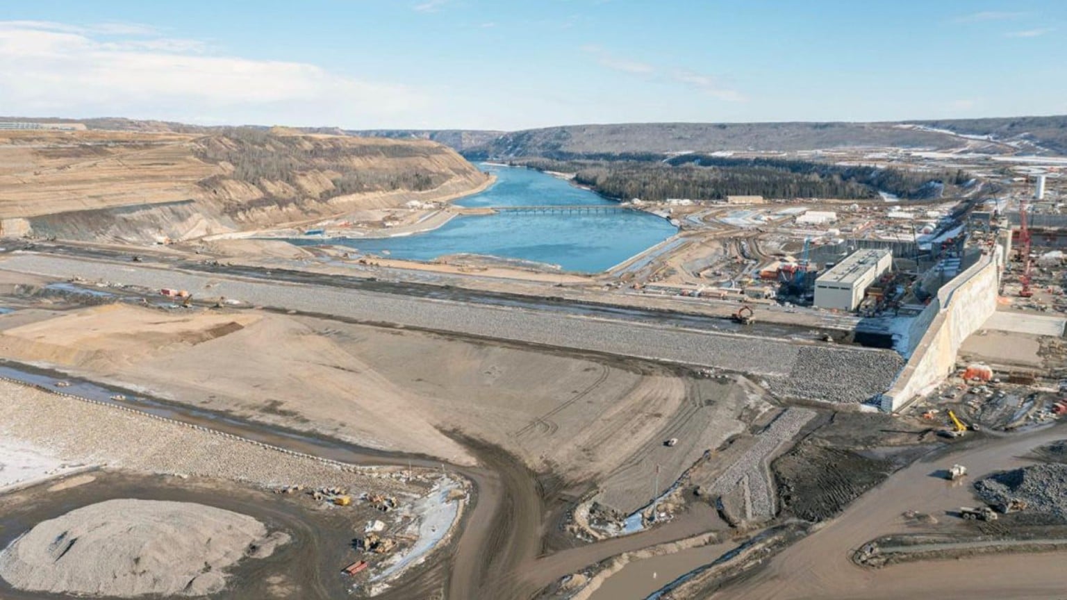Site C earthfill dam complete