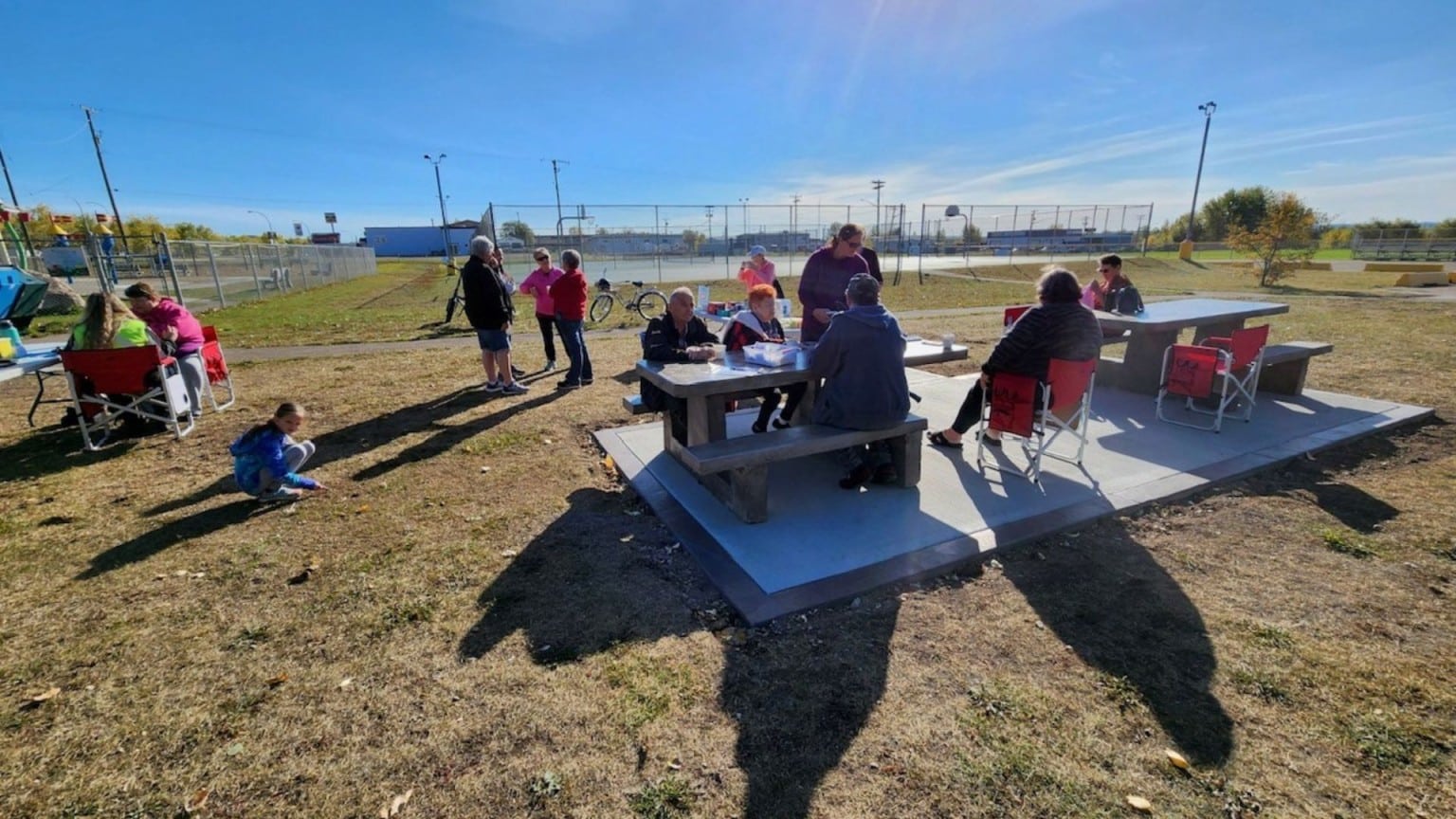 Northern Rockies adds picnic tables to Art Fraser Park