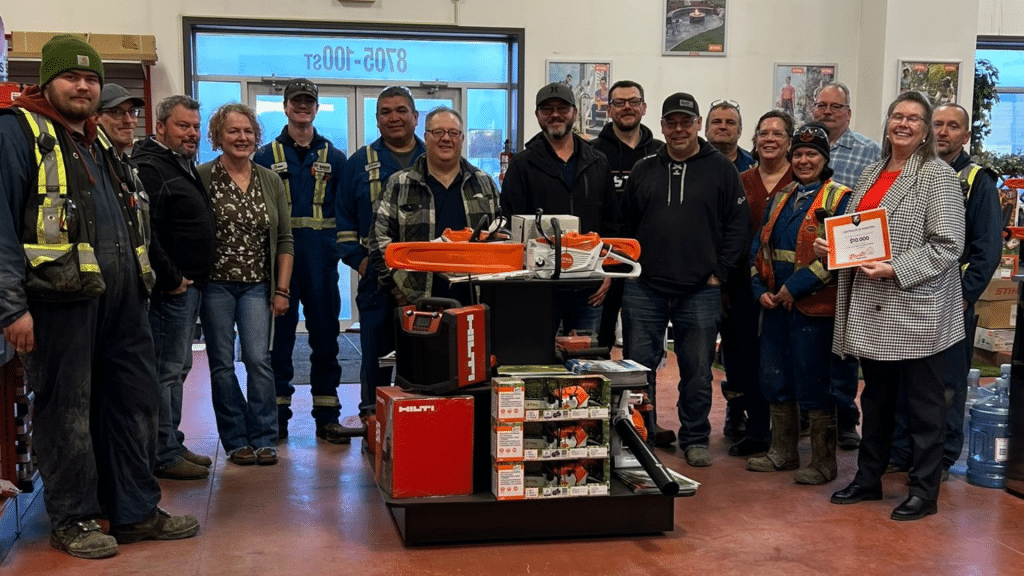 Rentco Equipment donates $60K to Peace region charities