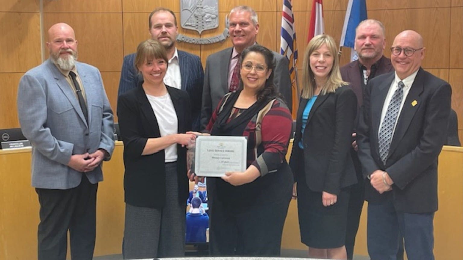 City of Fort St. John awards Brittney Carlstrom long-term service award