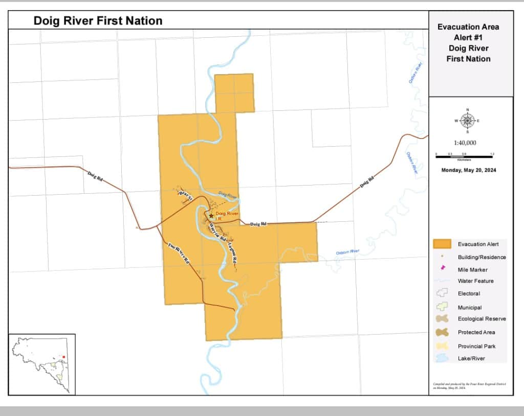 Doig River First Nation members allowed to return home