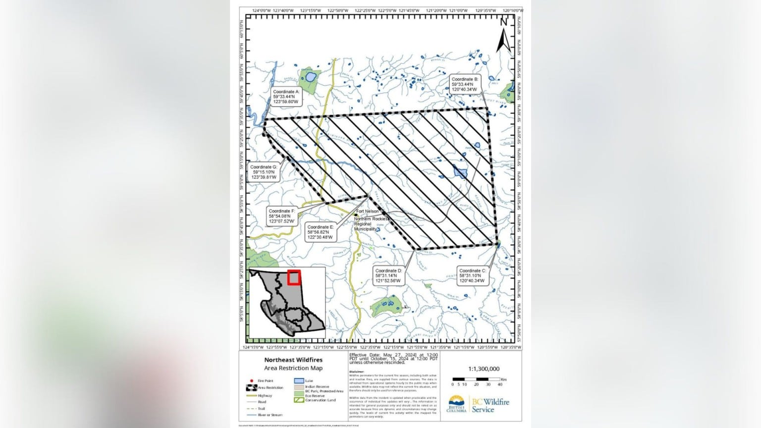 Fort Nelson fire area restrictions updated by Prince George Fire Centre